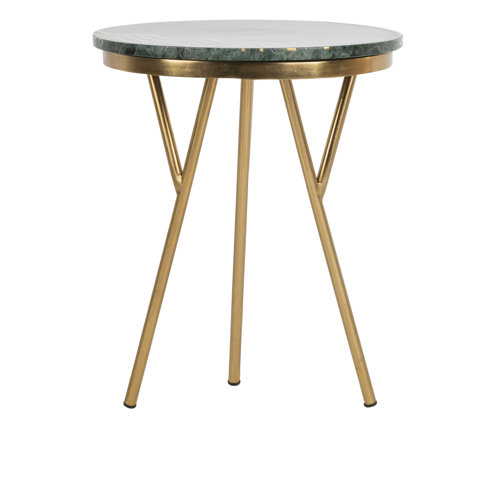 Mercer41 Marble Top Three Leg End Table | Wayfair