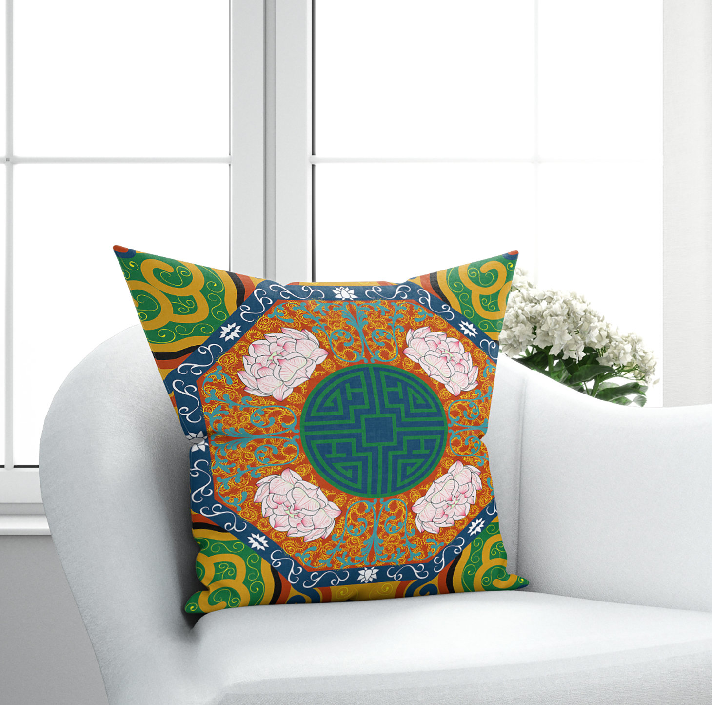 KAVKA DESIGNS Ming Floral Throw Pillow | Wayfair