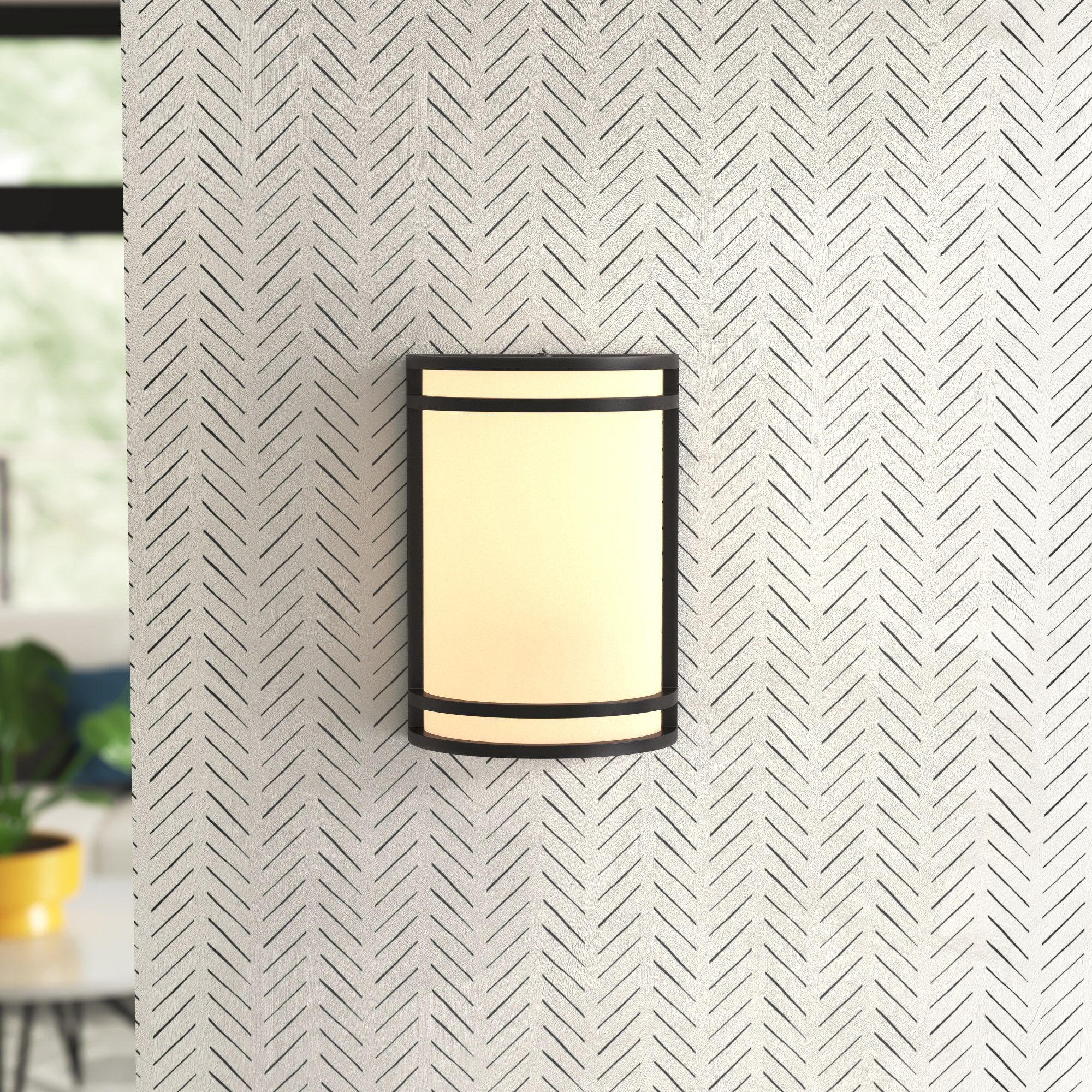 Wade Logan Rantoul 1 - Light LED Dimmable Flush Mounted Sconce ...
