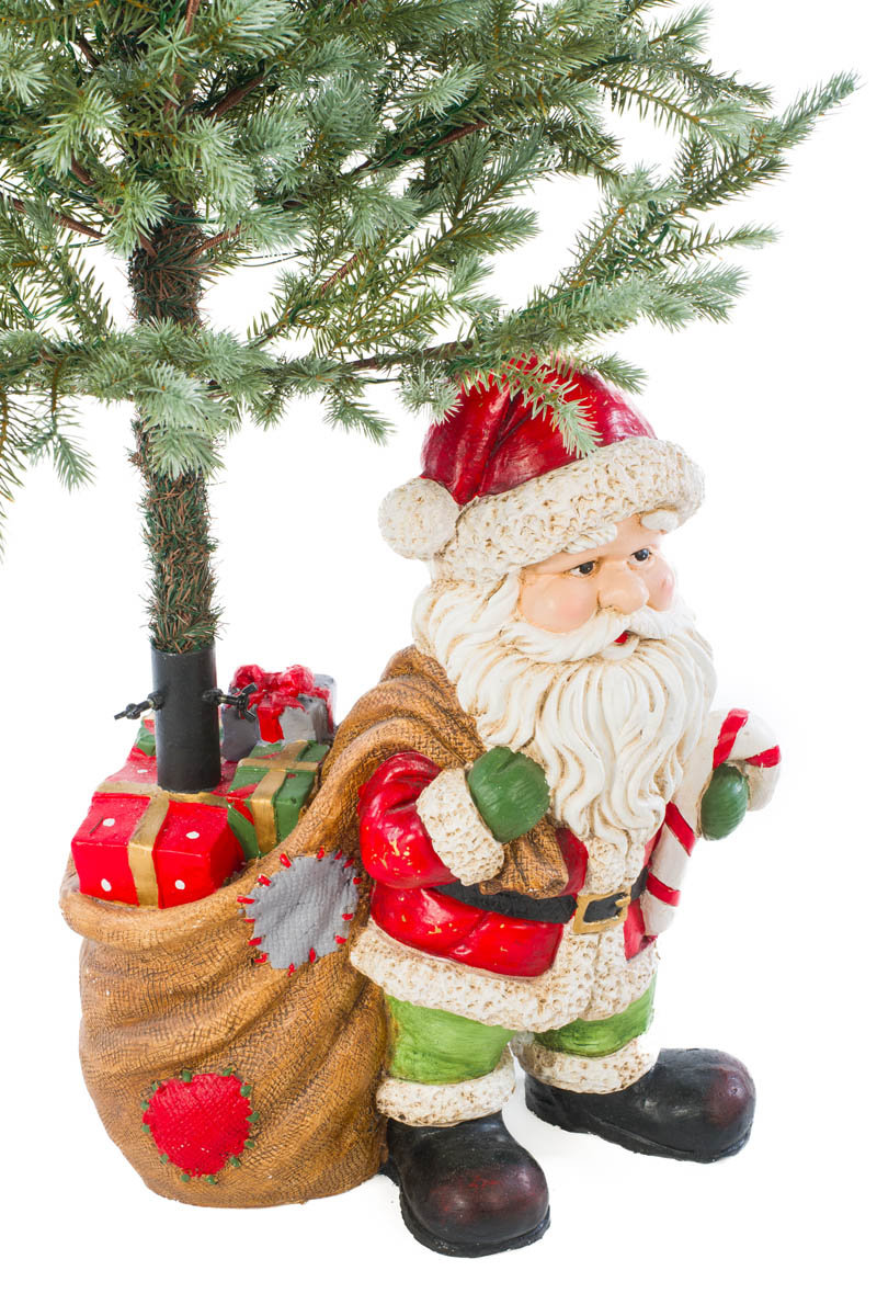 Starlight Collection Red Plaster Fiberglass Traditional Santa Christmas ...