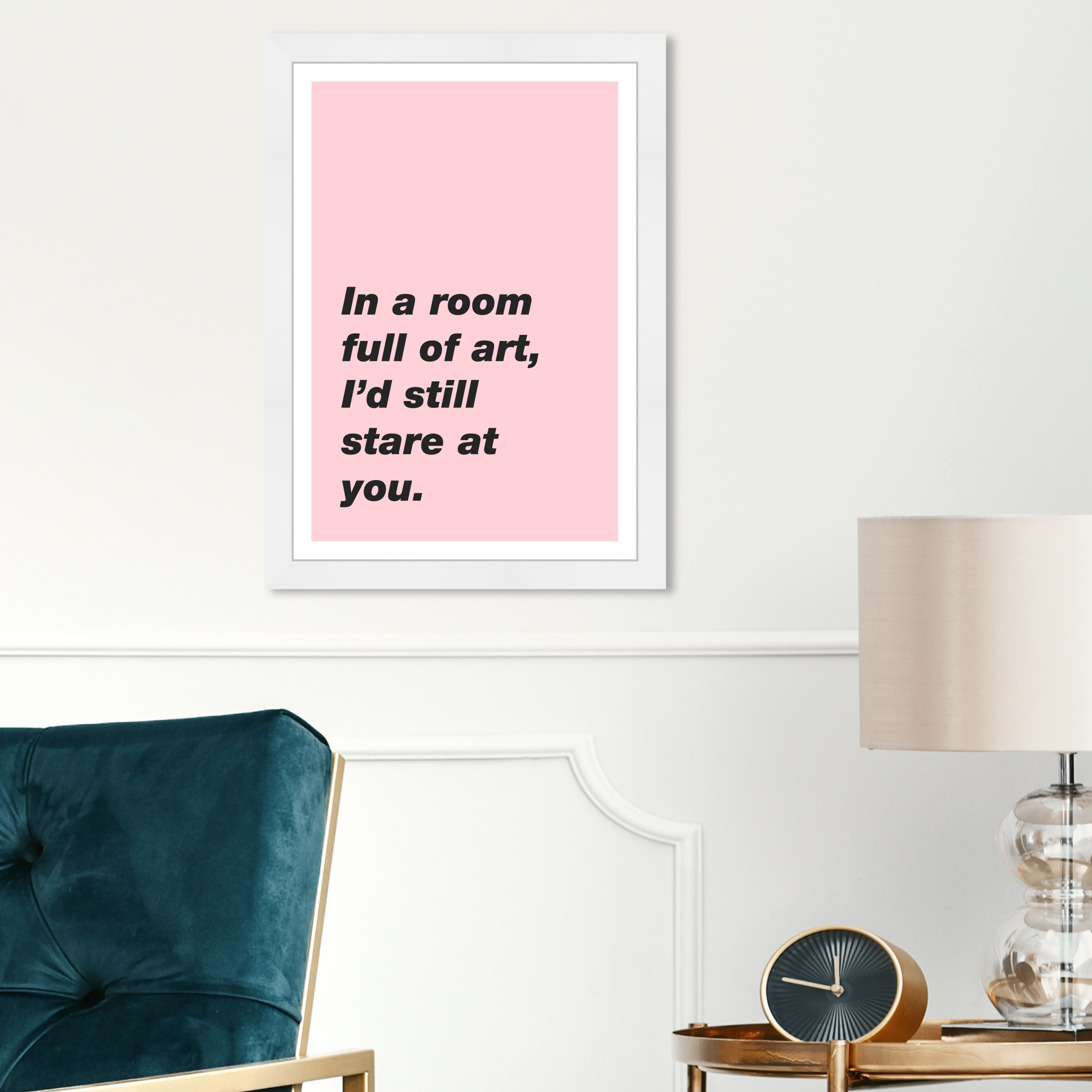 Trinx Prints 'Love Quotes And Sayings Room Full Of Art' Framed Art ...