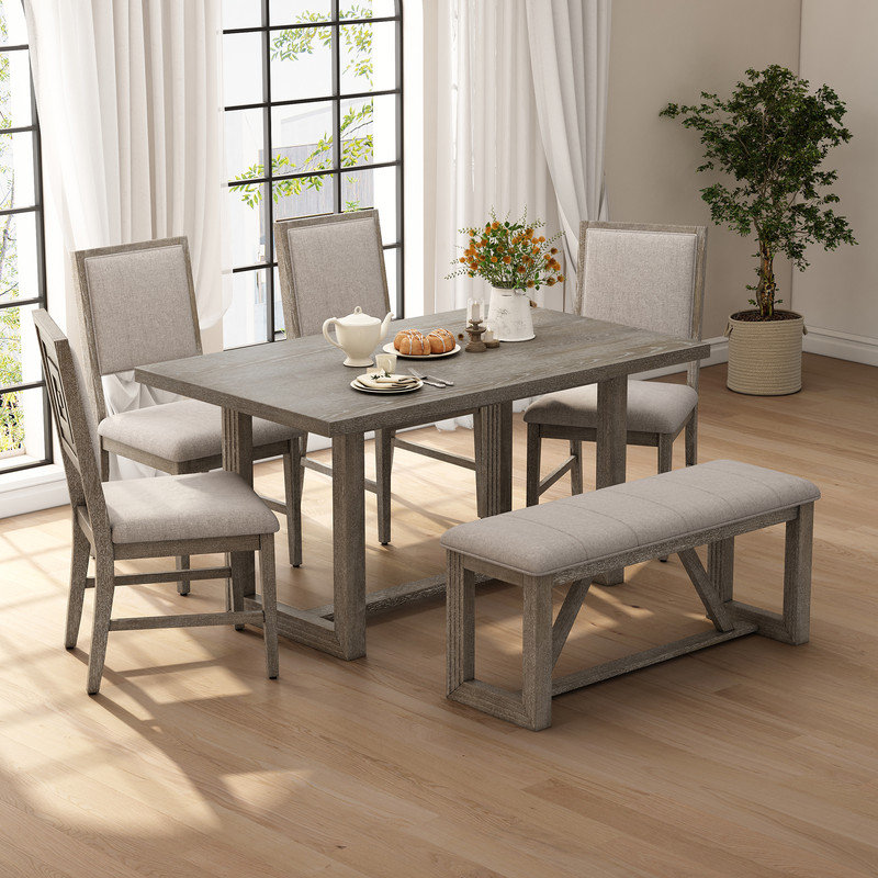 Gracie Oaks 6 - Person Dining Set | Wayfair