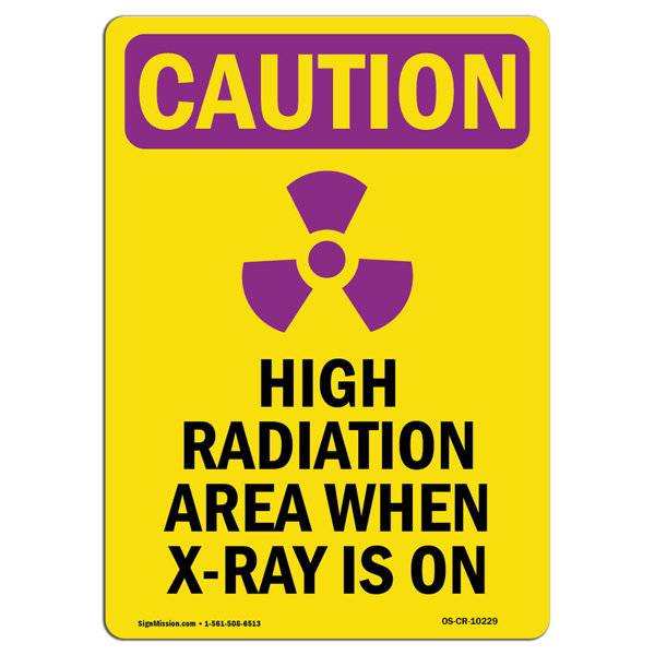 SignMission Caution Radiation Sign | Wayfair