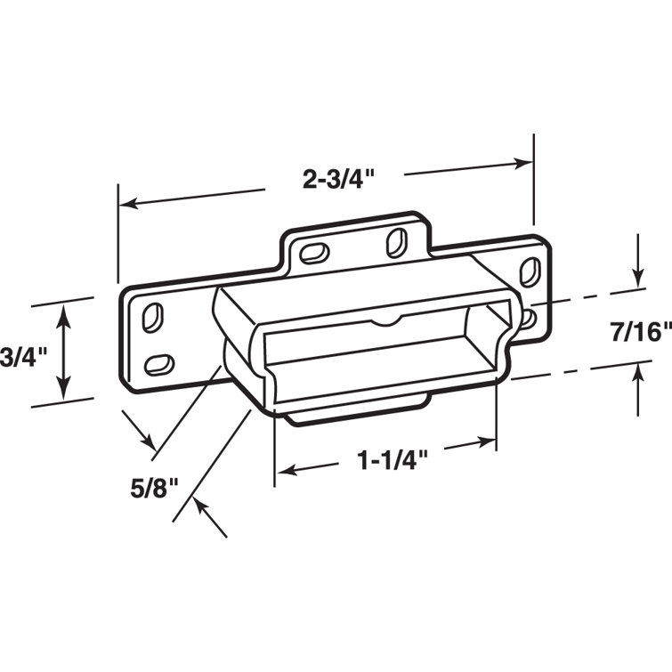 Prime-Line Drawer Track Backplate | Wayfair