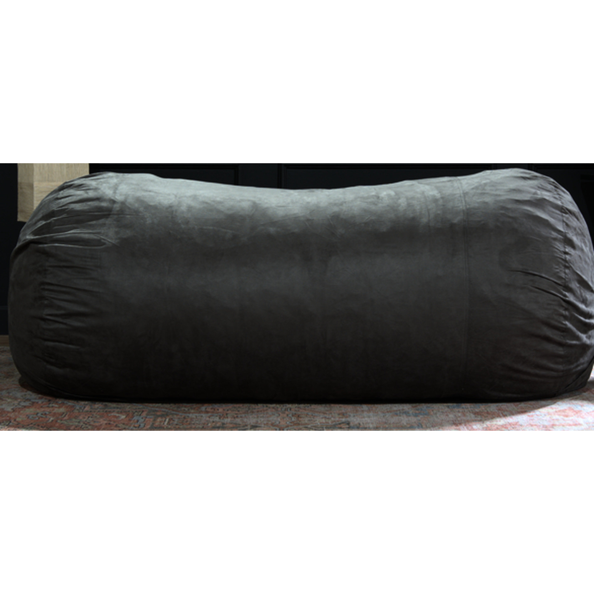 Banior Traditional 8 Foot Bean Bag - Cylindrical Suede. Modern Comfort With Removable Zipper ...