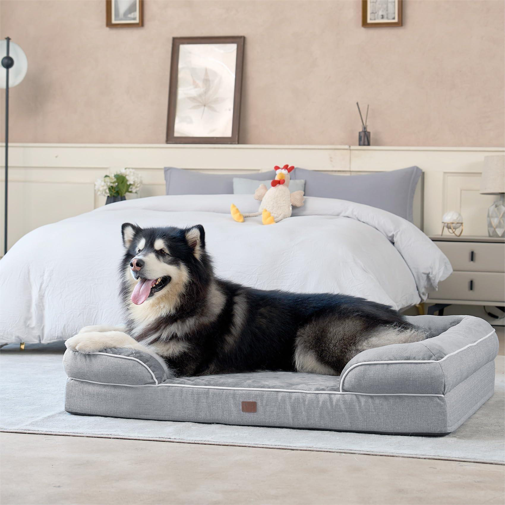 Corrigan Studio Orthopedic Dog Beds Large Sized Dog, Waterproof Memory ...