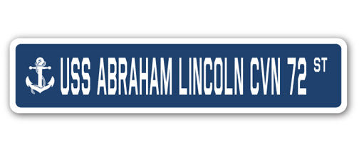 SignMission Abraham Lincoln Cvn 72 Street Sign Aluminum 4" X 18" | Wayfair