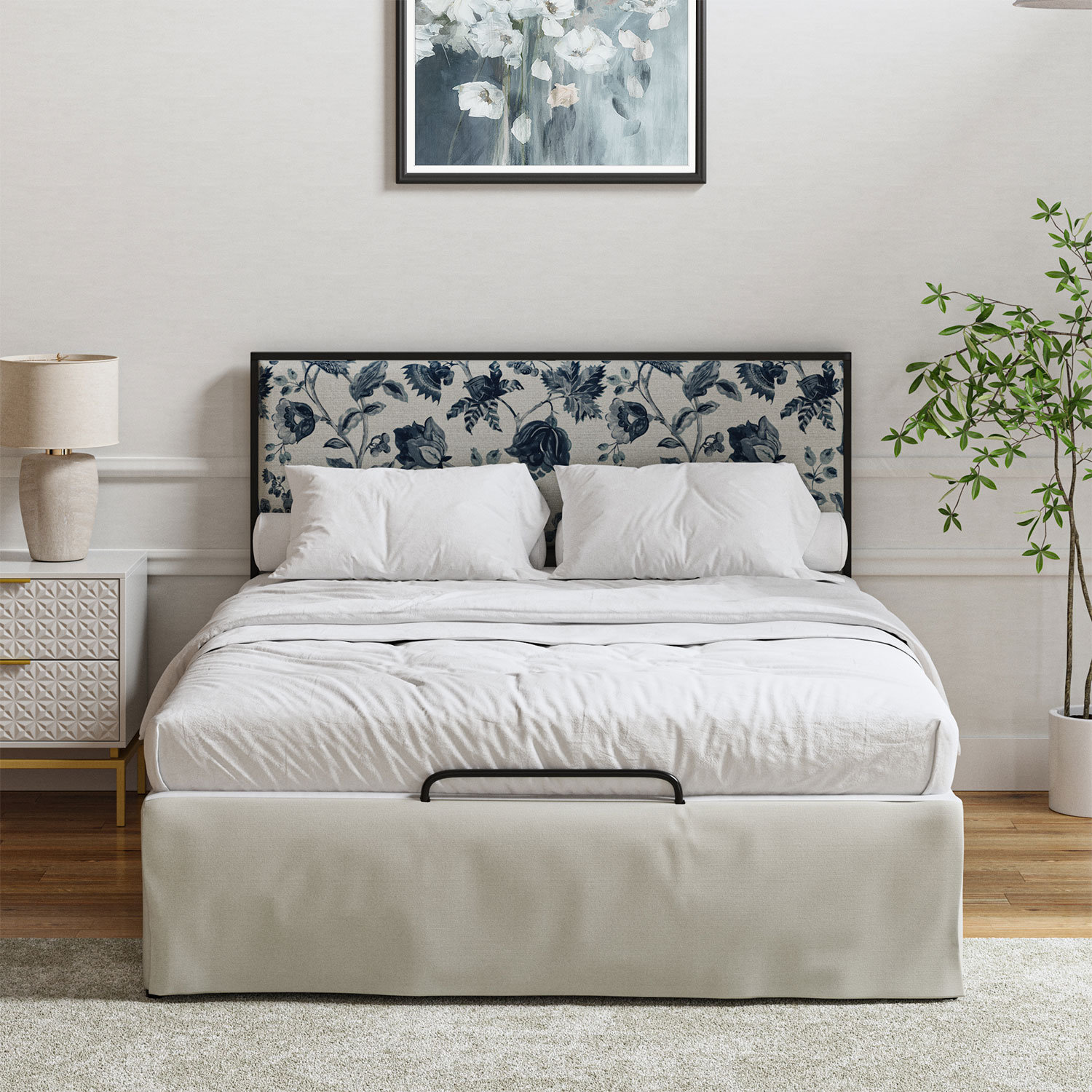 Winston Porter Neilius Upholstered Platform Bed with Washable Slipcover ...