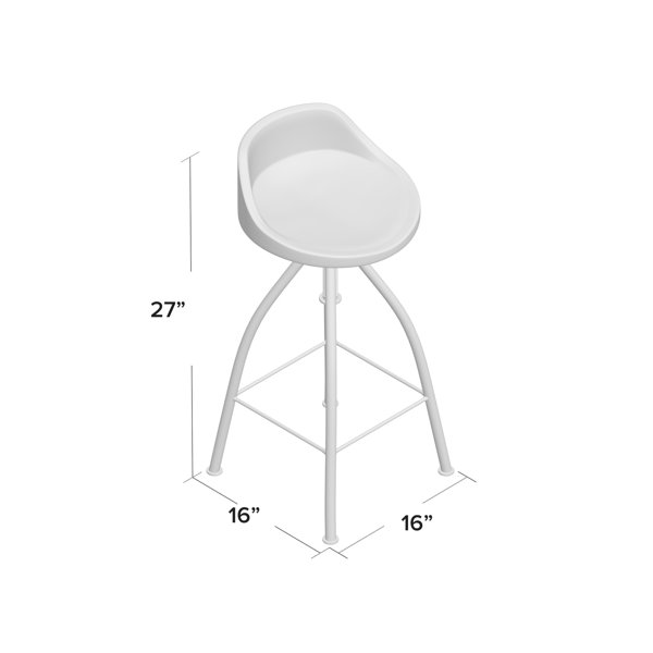 Williston Forge Echevarria Swivel Adjustable Height Bar Stool & Reviews ...