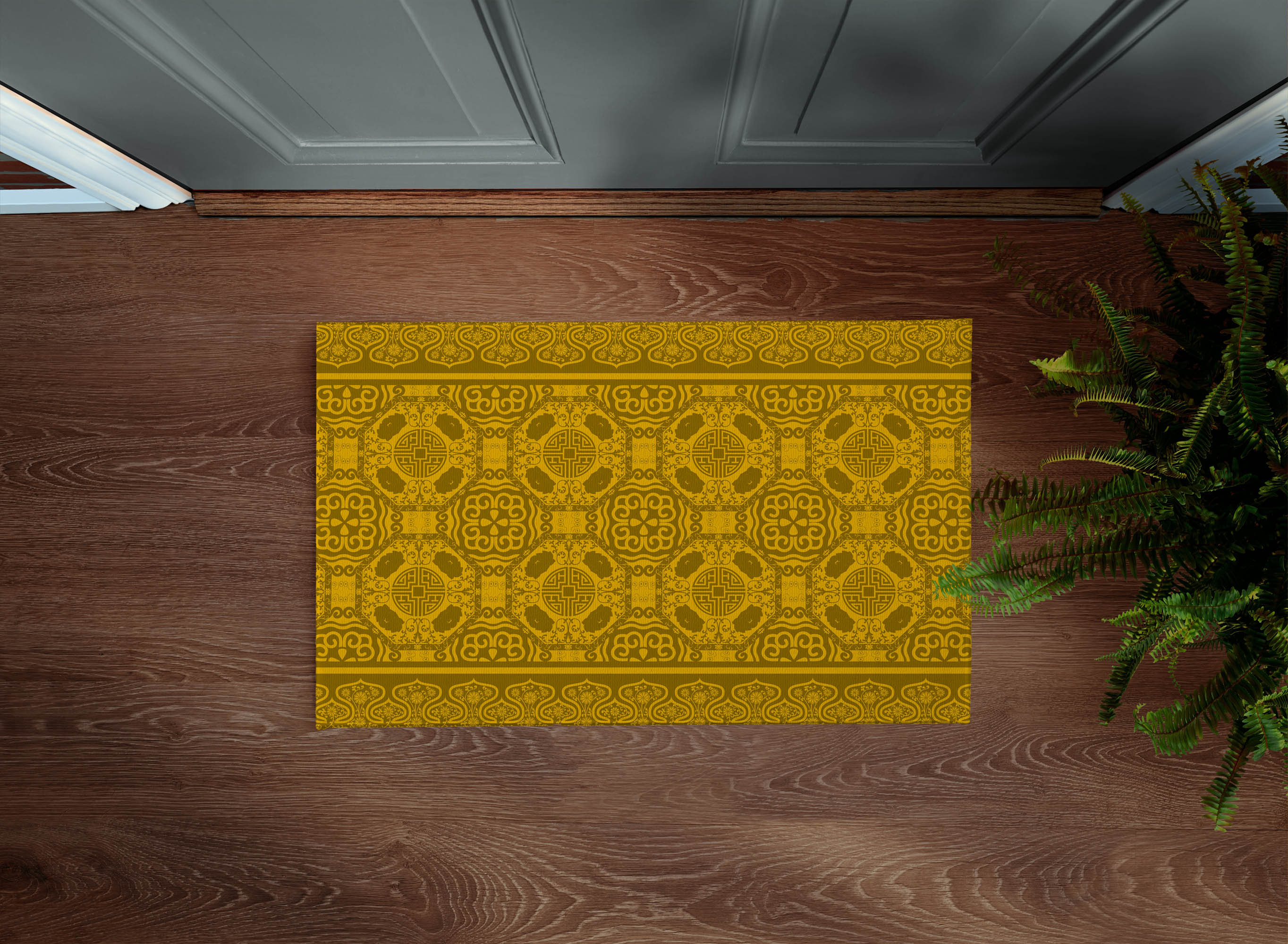 Kavka Outdoor Collection Geometric Outdoor Doormat | Wayfair