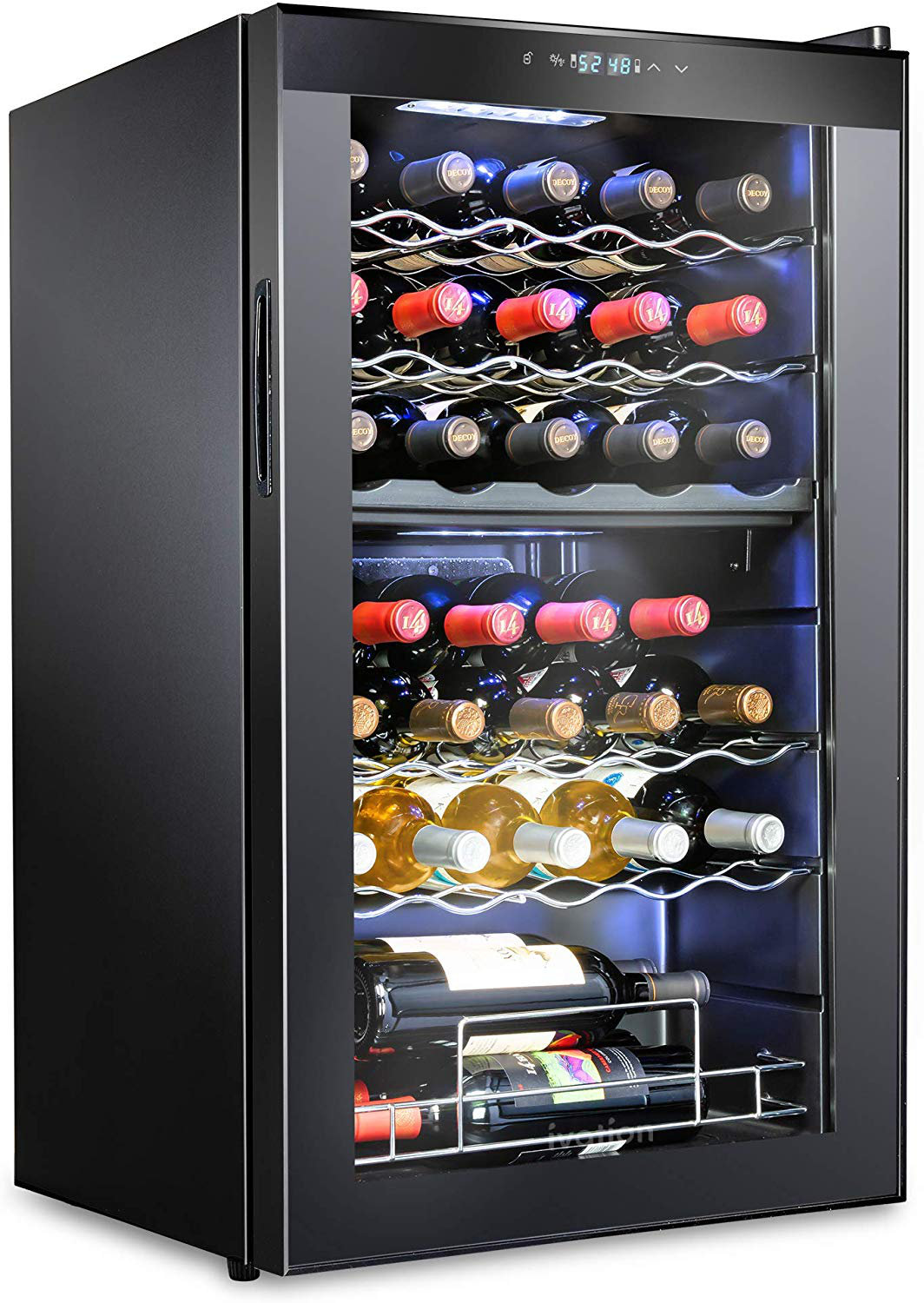 Ivation 33 Bottle Dual Zone Freestanding Wine Refrigerator & Reviews ...