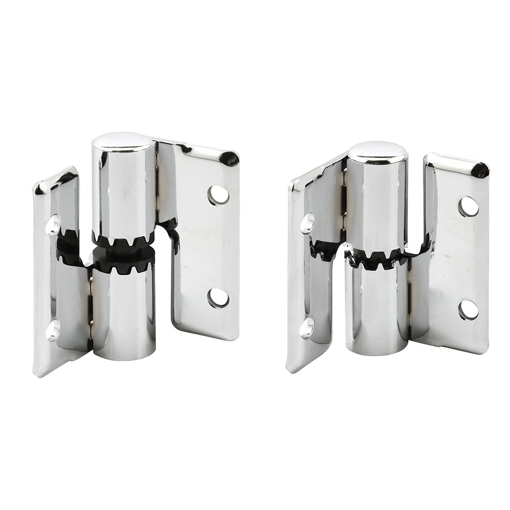 Prime-Line Surface Mount Hinge Set, Right Hand In/Left Hand Out With ...