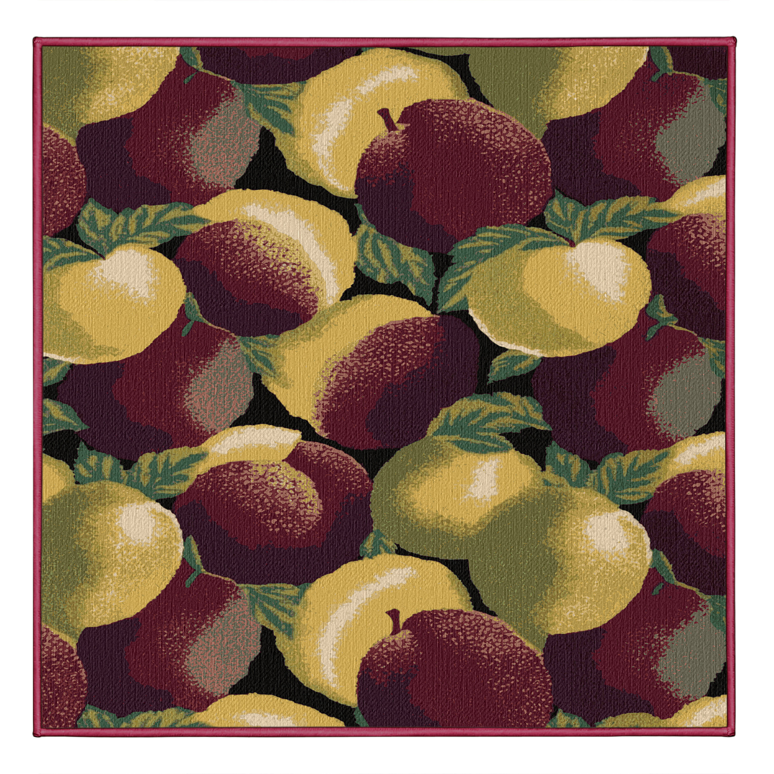 One Allium Way® Washable Pluot Fruits Area Rug | Wayfair