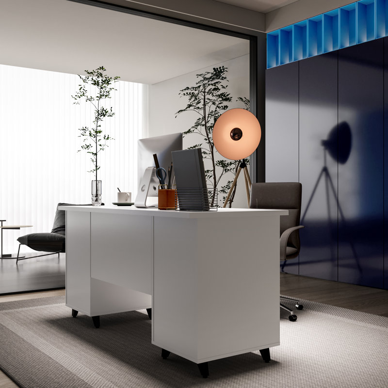 Latitude Run® 60'' W Rectangle Executive Desk | Wayfair