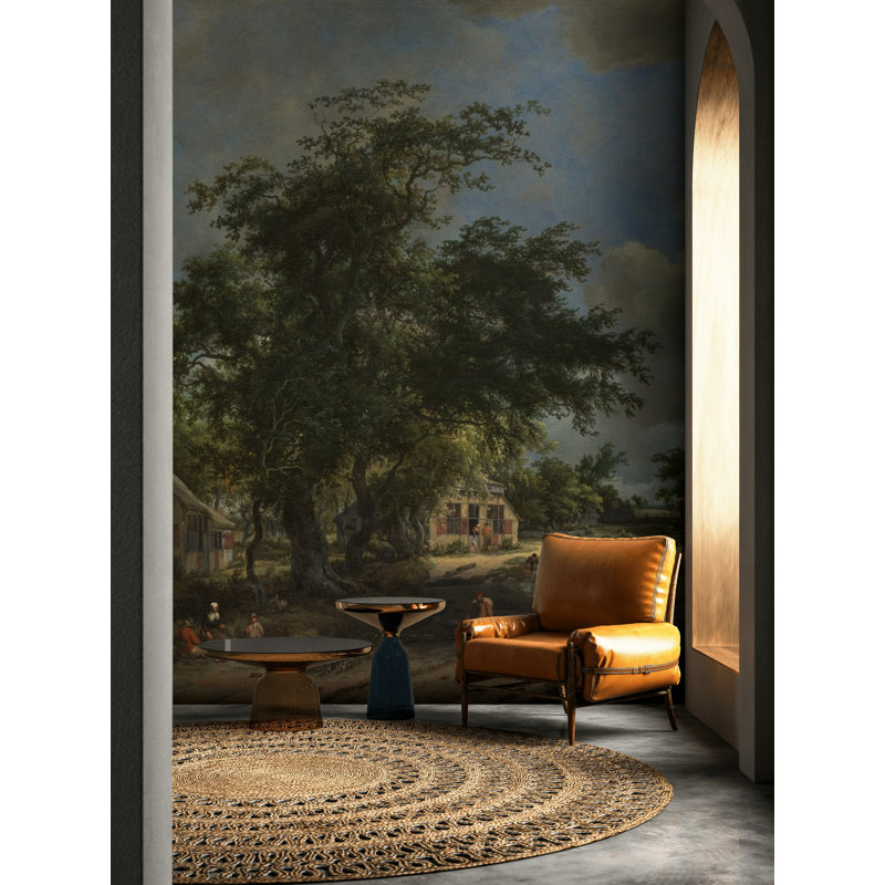 Red Barrel Studio® Country Cottage Wallpaper Rustic Landscape Scenic ...