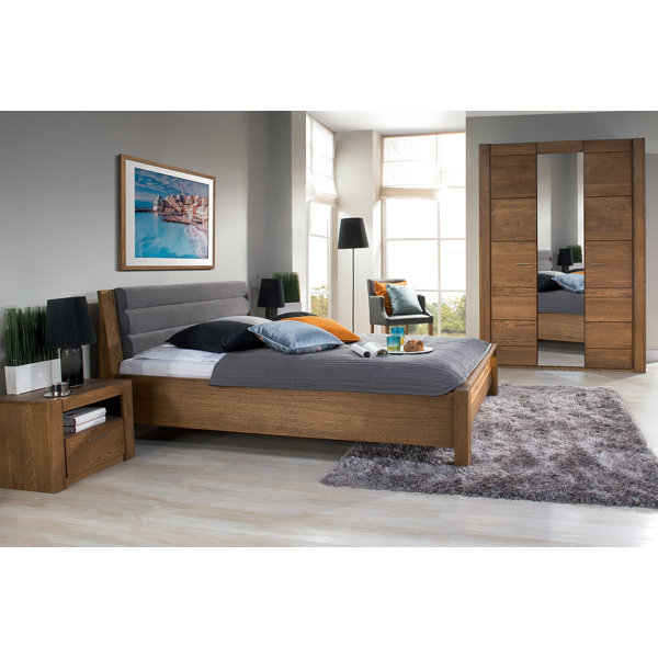 Natur Pur VELVET Solid and Manufactured Oak Wood Bedside Table | Wayfair.ie