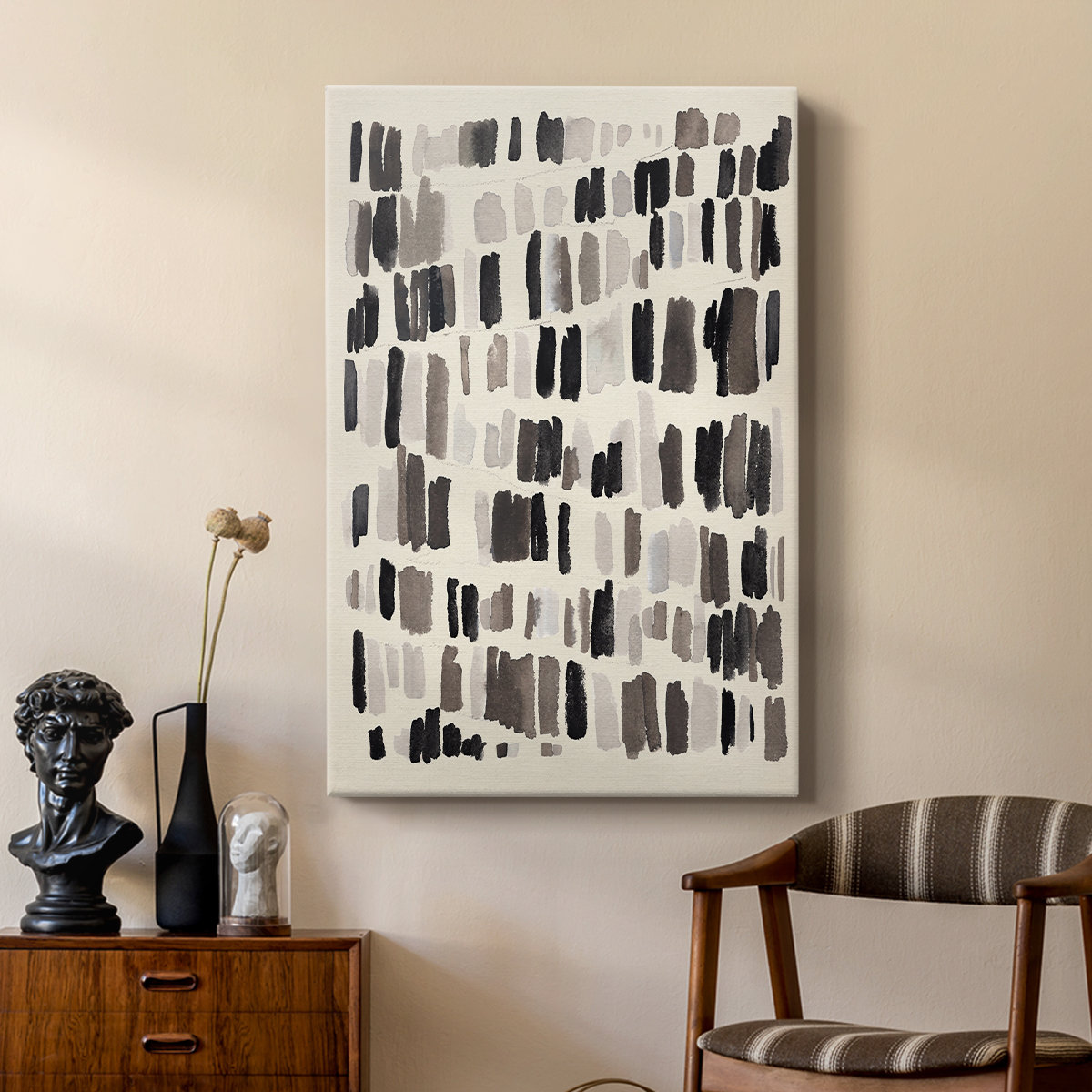 Ebern Designs Chalk and Flint I -Custom Wrapped Gallery Cavas - Wayfair ...