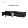 George Oliver 70" Mid-Century Modern TV Stand for TVs up to 80 Inches ...