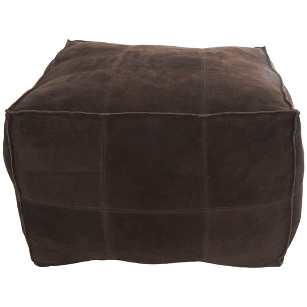Birch Lane™ Shara Leather Pouf & Reviews | Wayfair