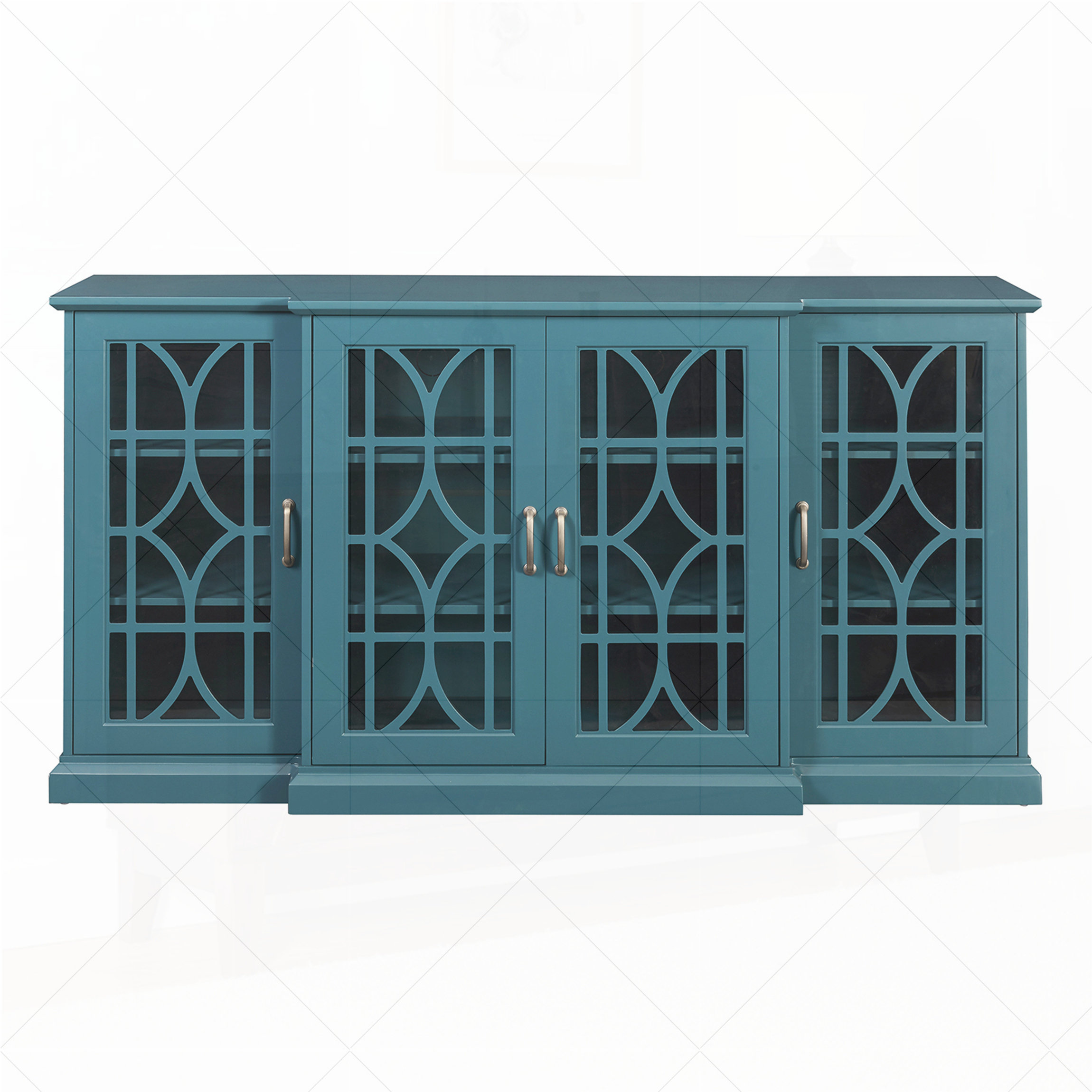 Lark Manor™ 63" TV Stand, Sideboard Buffet ,Storage Cabinet, Teal Blue ...