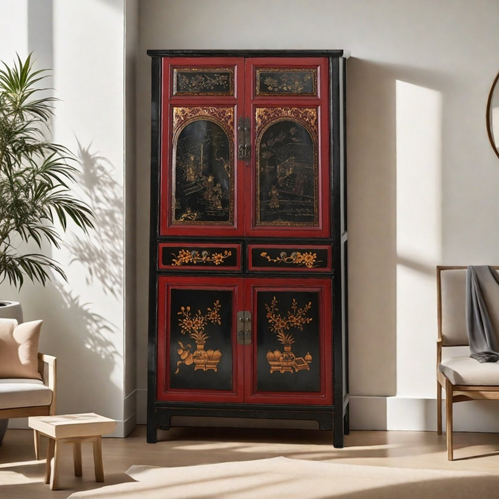 Parttlion Chinese style retro classic wardrobe | Wayfair