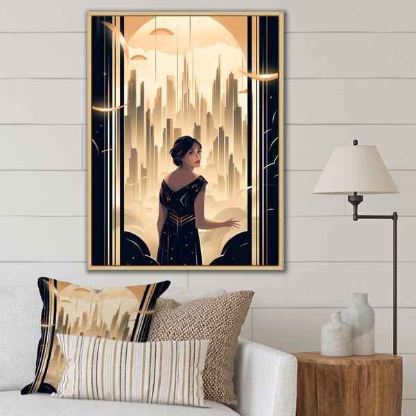 Winston Porter Art Nouveau Dawn In The Big City On Canvas Print | Wayfair