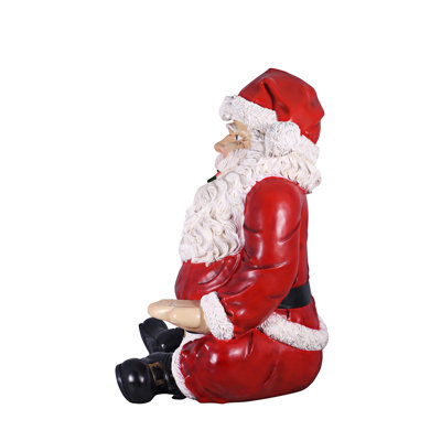 Design Toscano Giant Sitting Santa Claus Statue with Hand Seat | Wayfair