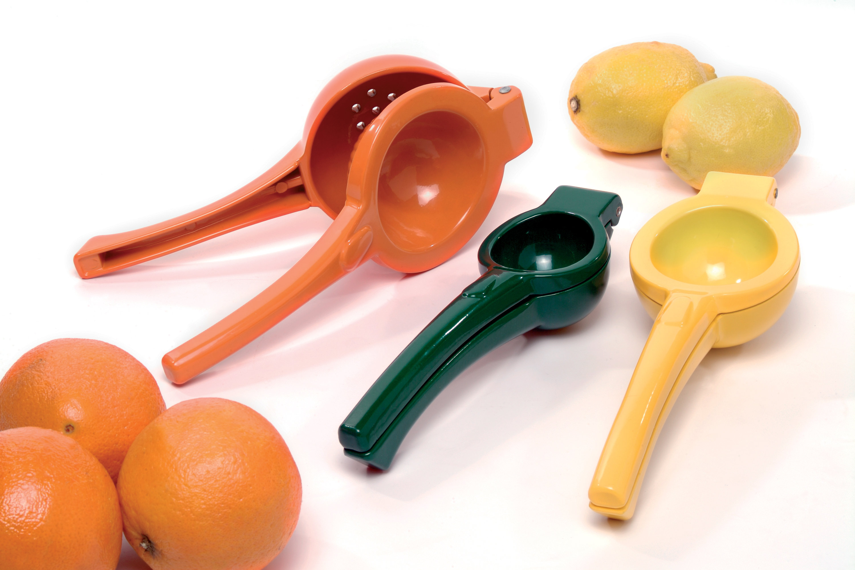 Prep & Savour 3Pc Cast Aluminum Manual Squeezers, Lemon, Lime, Orange ...
