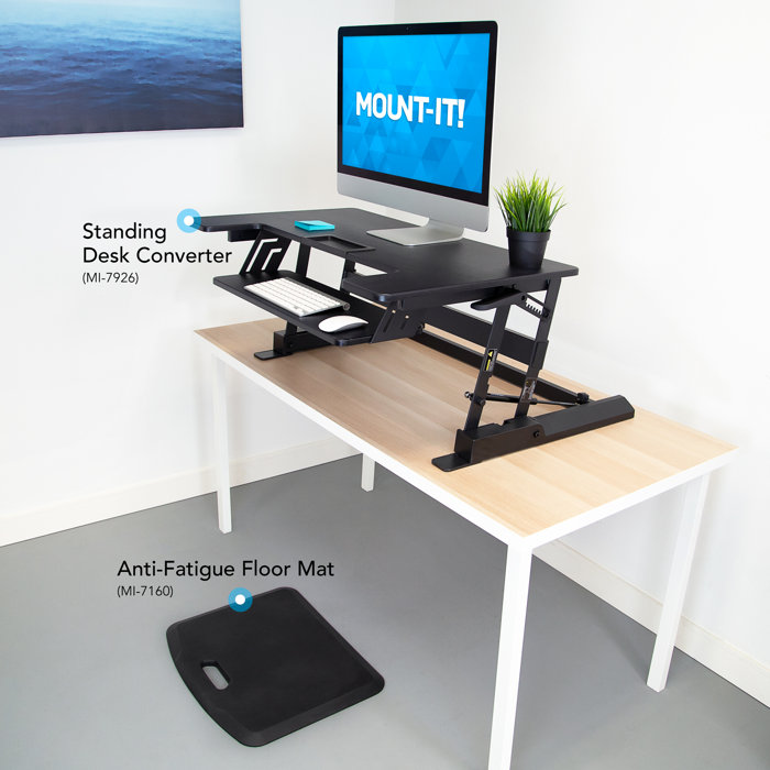 Mount-It! Active Essentials Ergonomic Office Bundle, Standing Desk ...