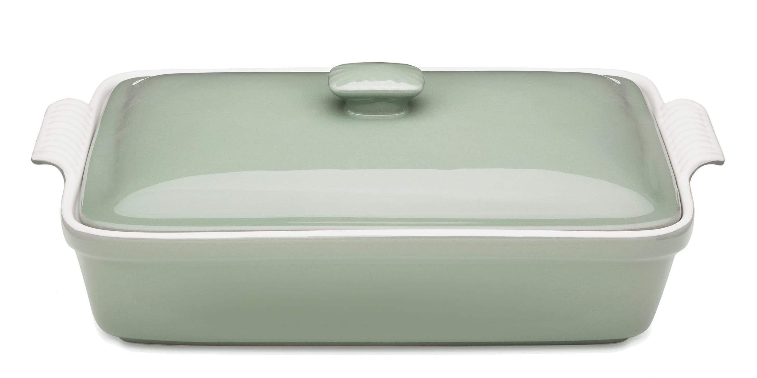 HENGANRUI Stoneware Casserole Dish Bakeware Set With Lid, Covered ...