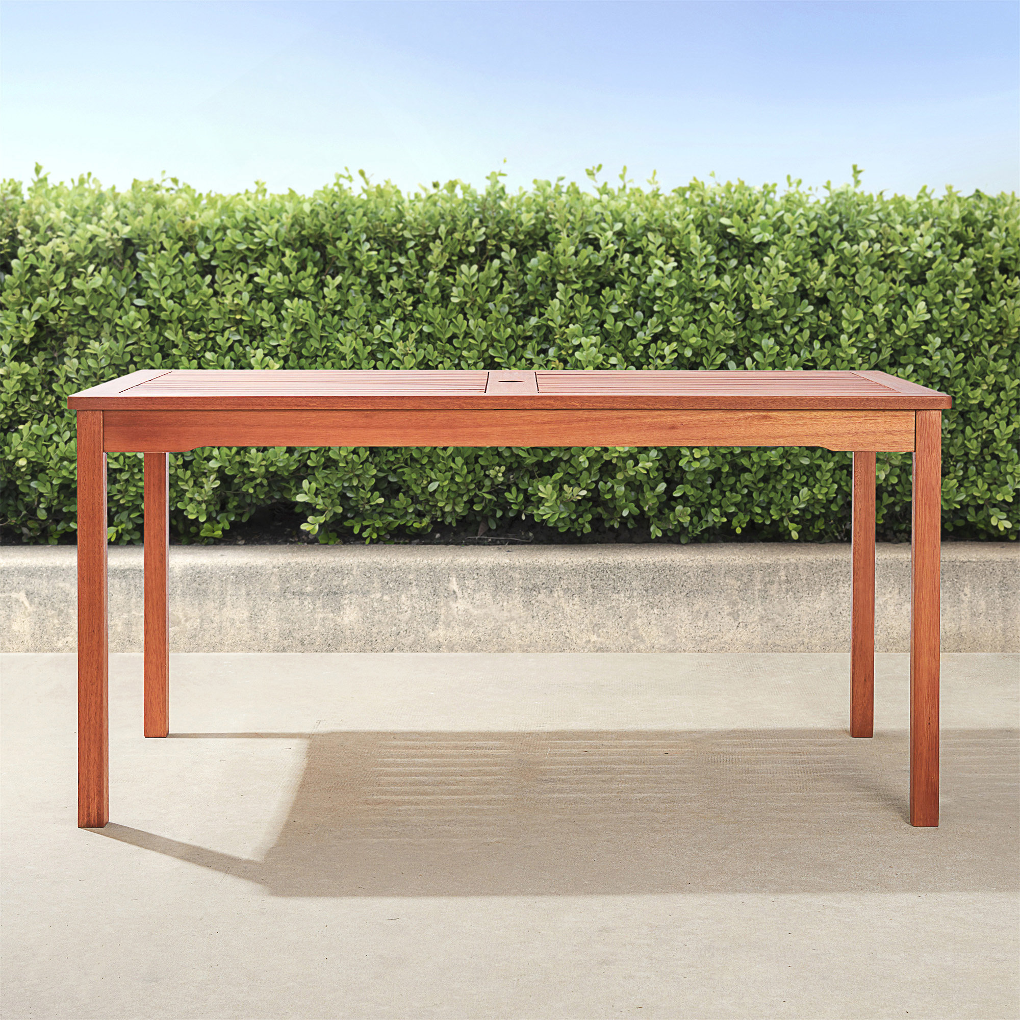 Lark Manor™ Caladesi Reddish Brown Rectangular Coastal Wood Patio ...