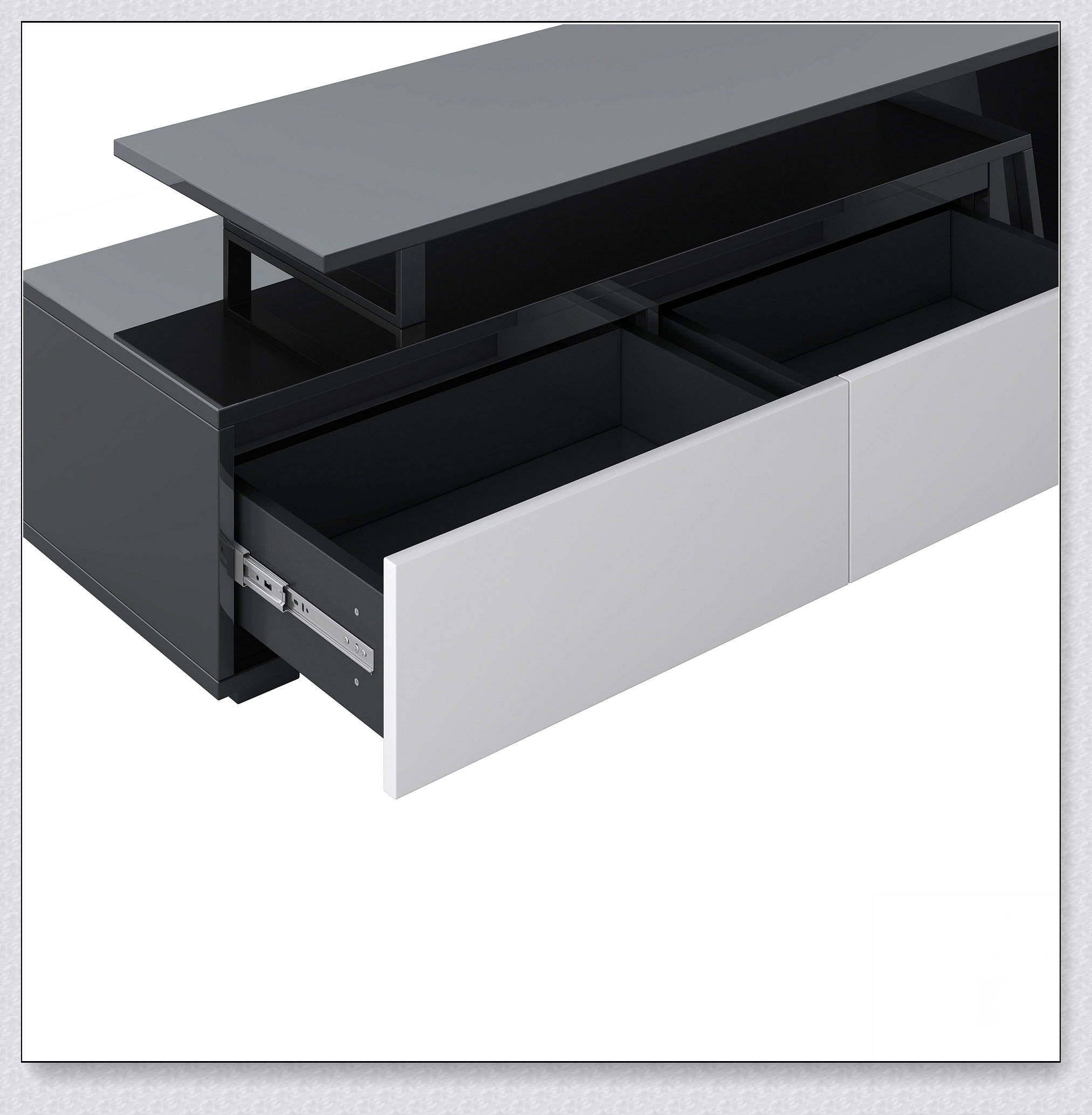 Ivy Bronx Modern, Minimalist Rectangle Extendable TV Stand, TV Cabinet ...