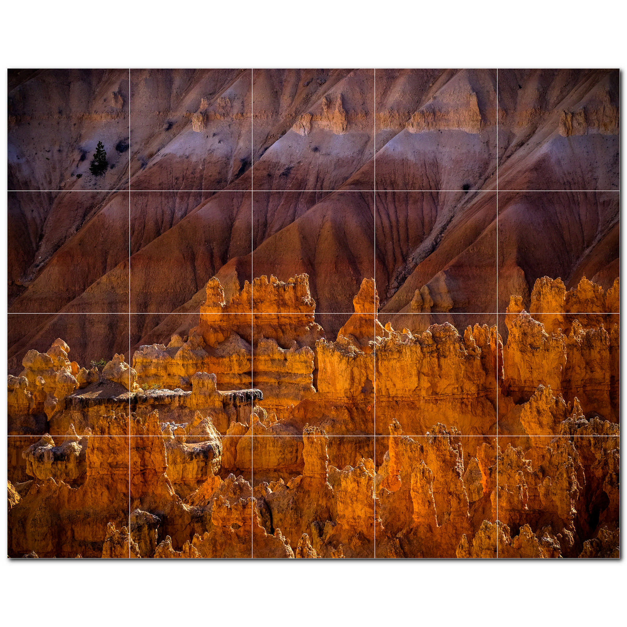 Picture-Tiles.com 40" x 32" Ceramic Canyon Photo Decorative Mural Tile ...