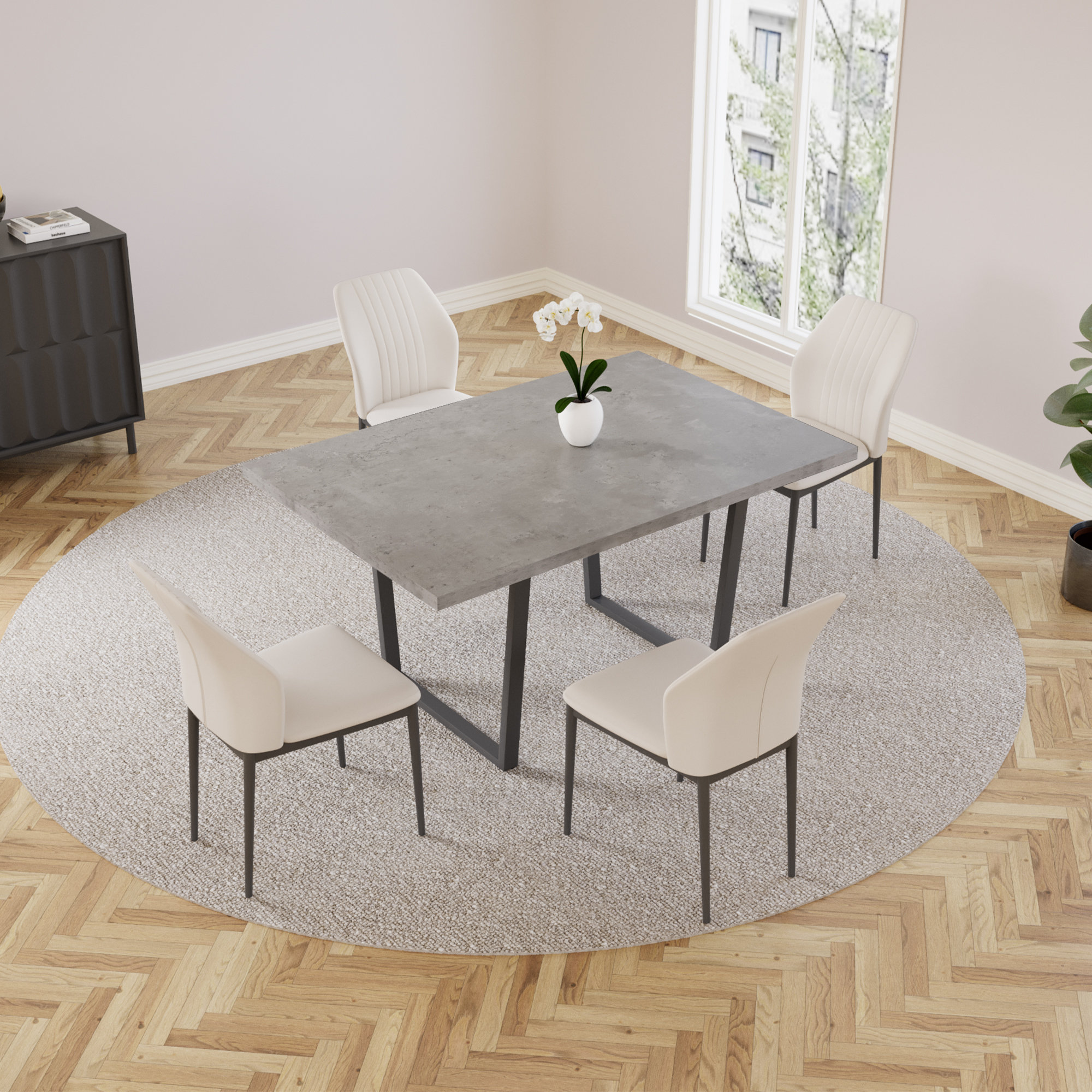 rectangle dining room table for 4