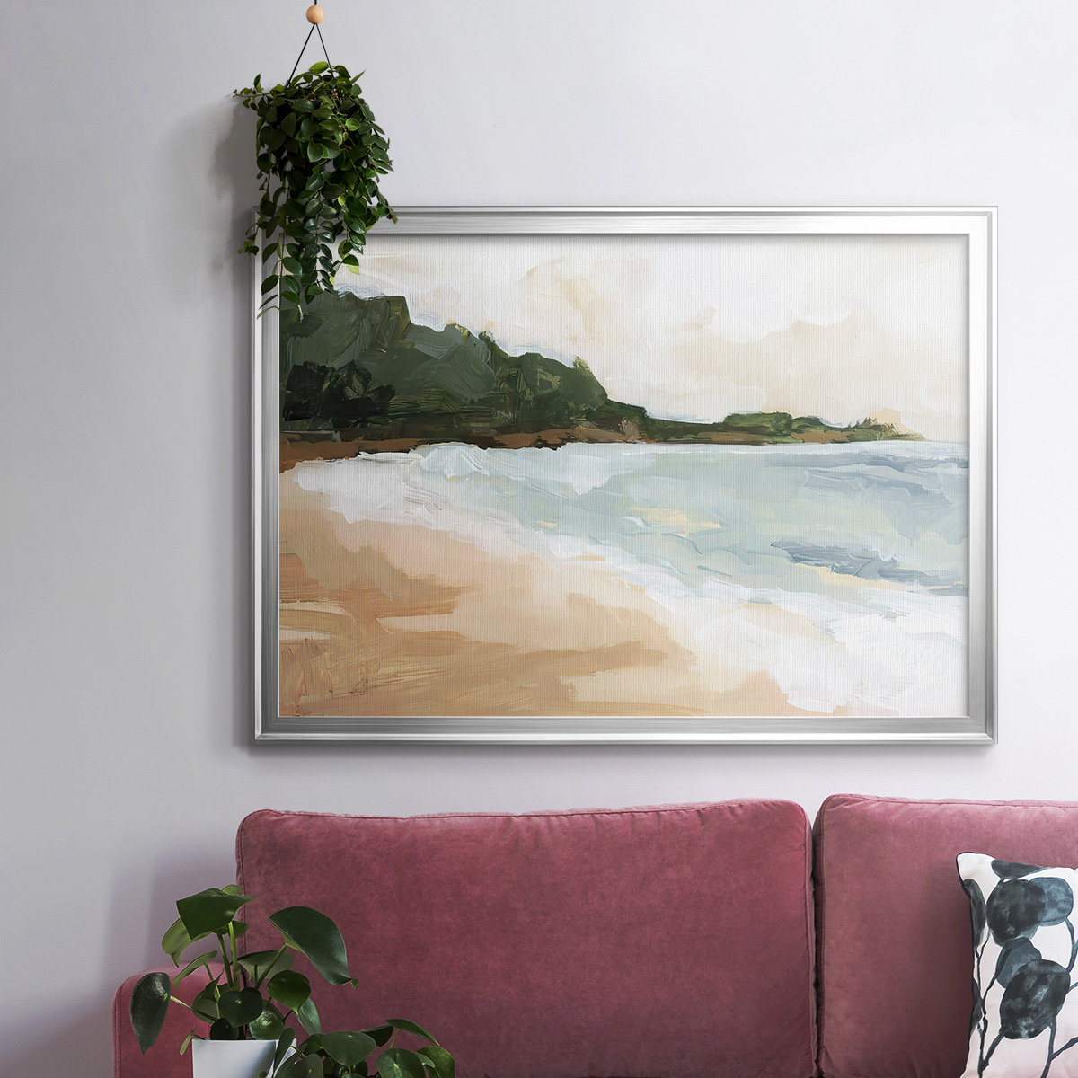 Highland Dunes Cove Break I Framed On Canvas Print | Wayfair
