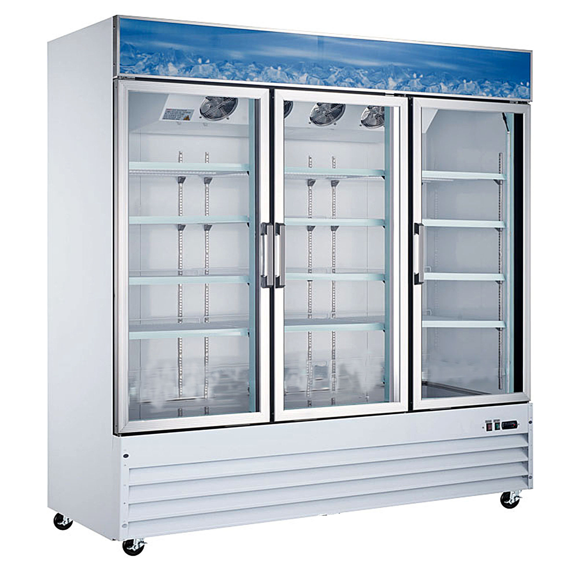 Cooler Depot 52-Cu Ft 3-Door Merchandiser Commercial Refrigerator ...