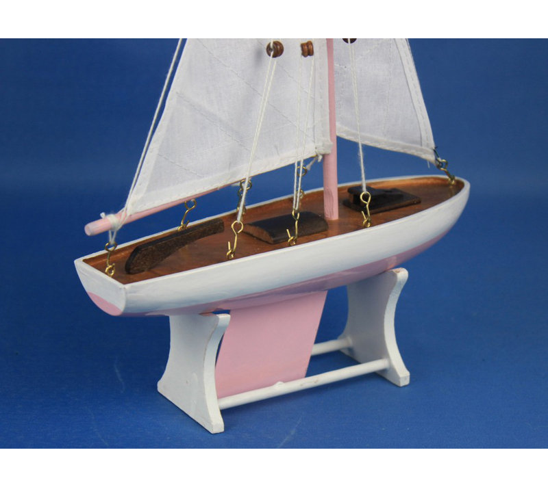 Handcrafted Nautical Decor Wooden It Floats Floating Model Sailboat ...