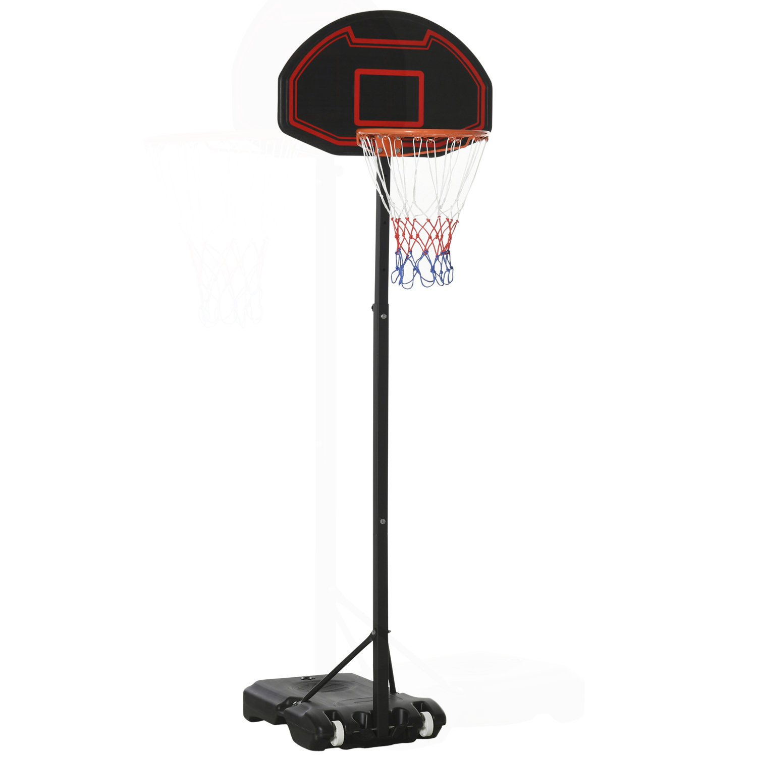 BURDOCK Portable Adjustable Basketball Hoop with Sturdy Construction ...