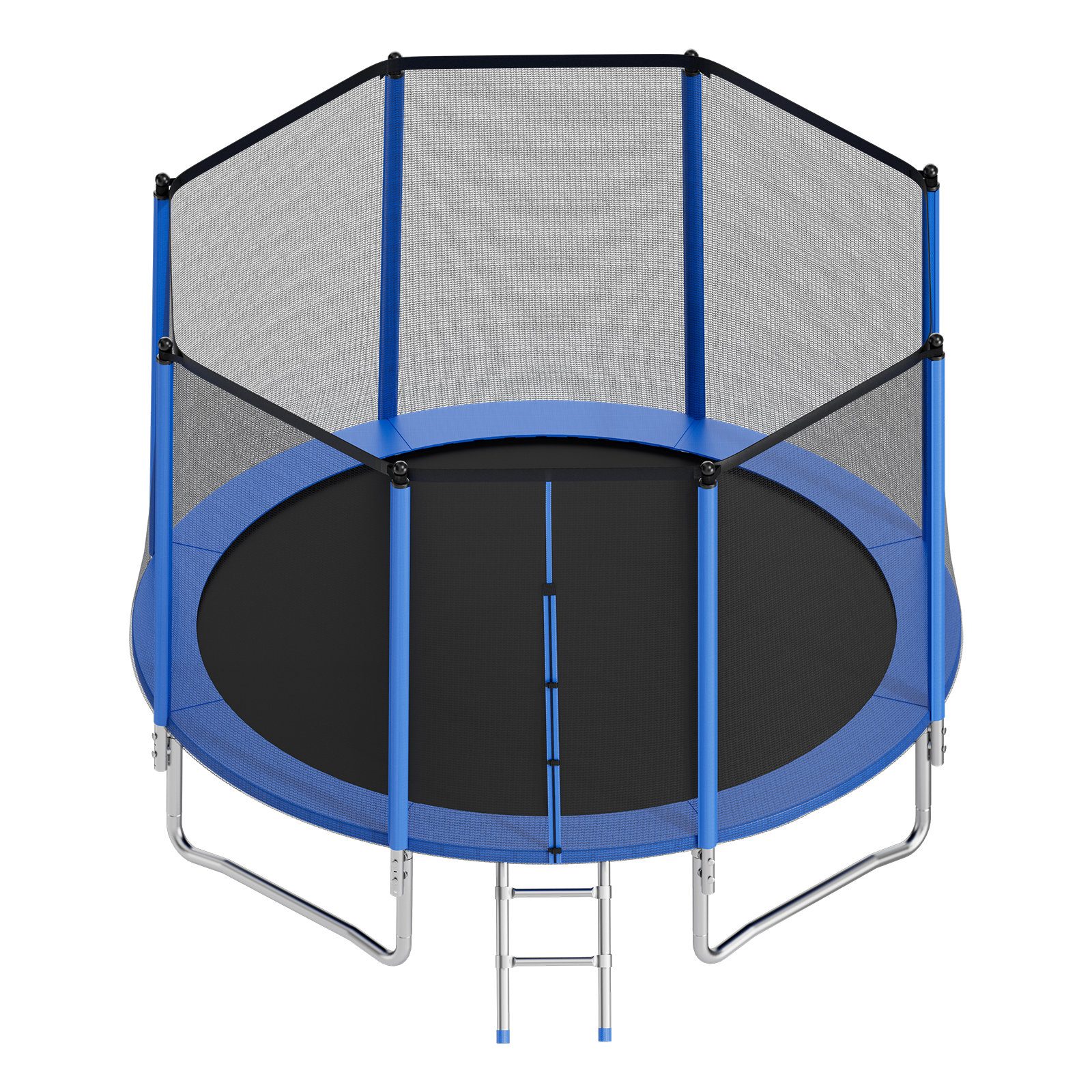 VEVOR Outdoor Trampoline, 14FT Round Recreational Trampoline with ...