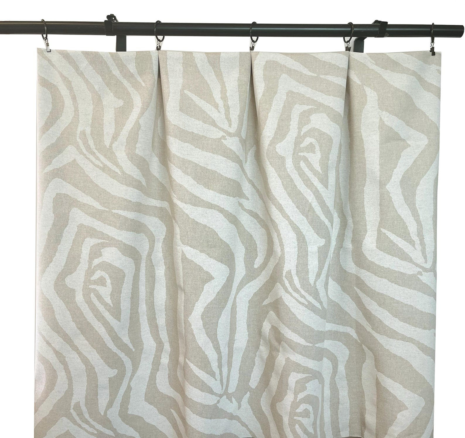 Dakota Fields Cloud Linen Zebra Print Curtains | Wayfair