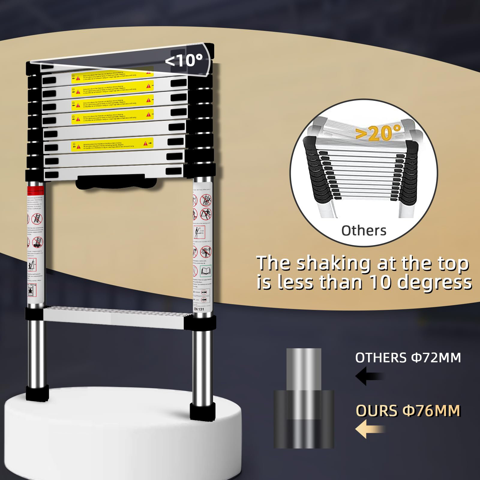 WFX Utility™ Aluminum Lightweight Extension Ladder | Wayfair