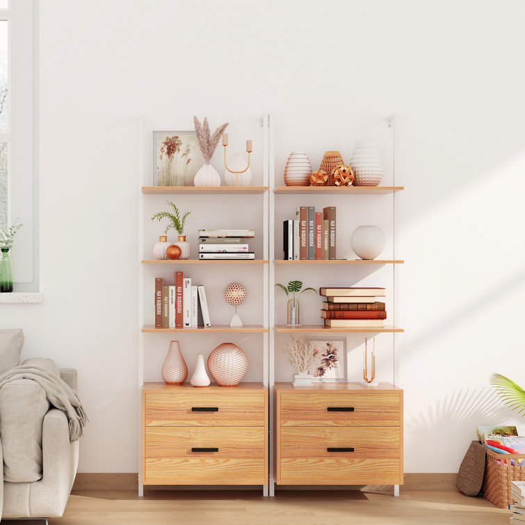 Ebern Designs Caylei 180cm H x 60cm W Steel Standard Bookcase | Wayfair ...