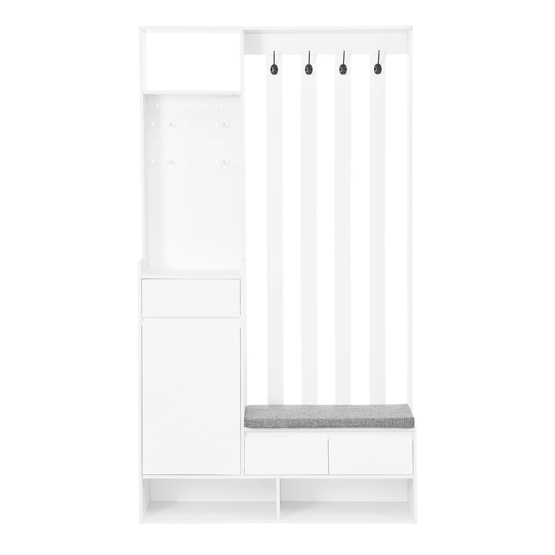 Latitude Run® Hall Tree Storage With Cushioned Storage Bench Wayfair
