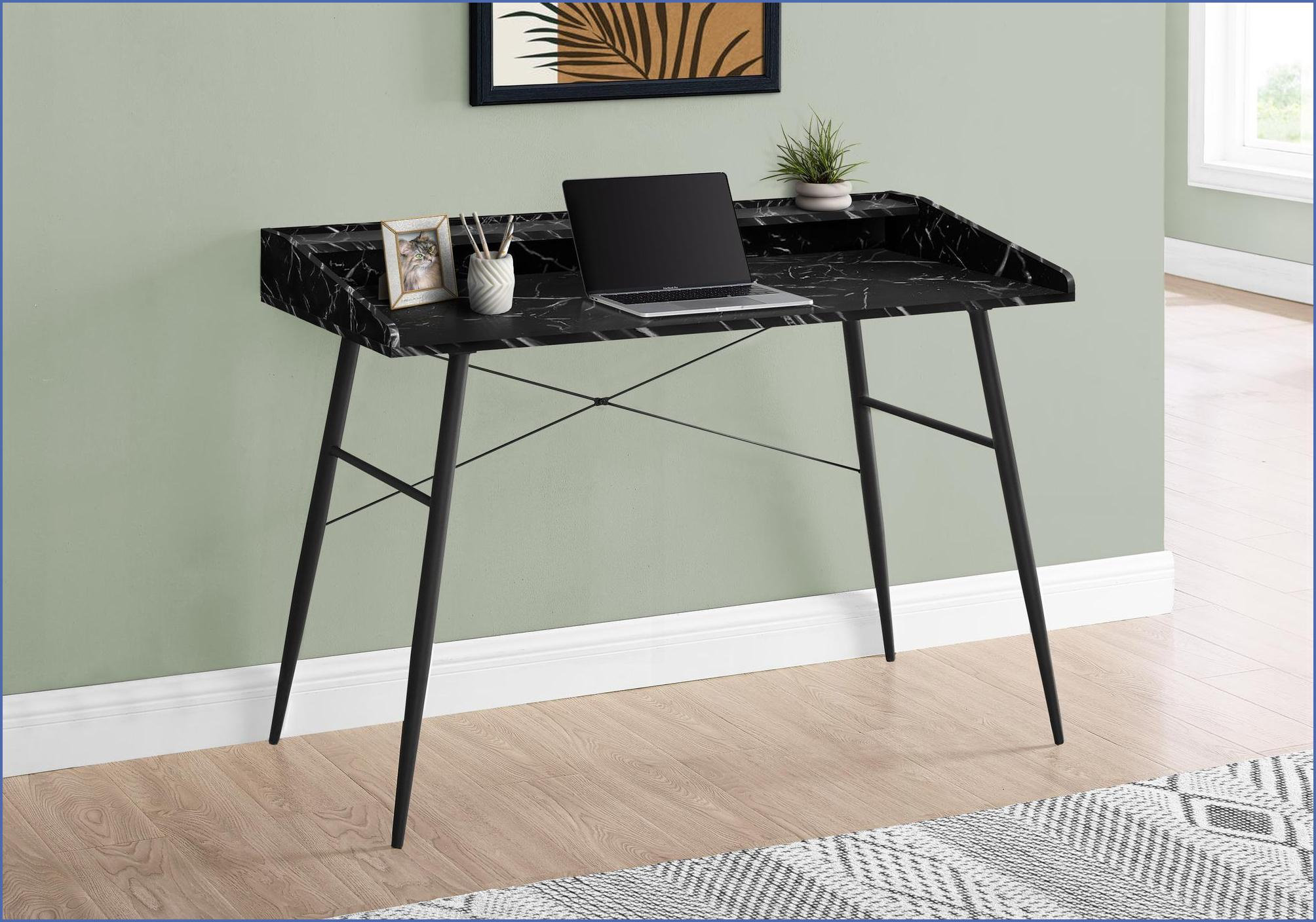 Inbox Zero Desks for Home Office, 48" Modern Computer Desk with Storage ...