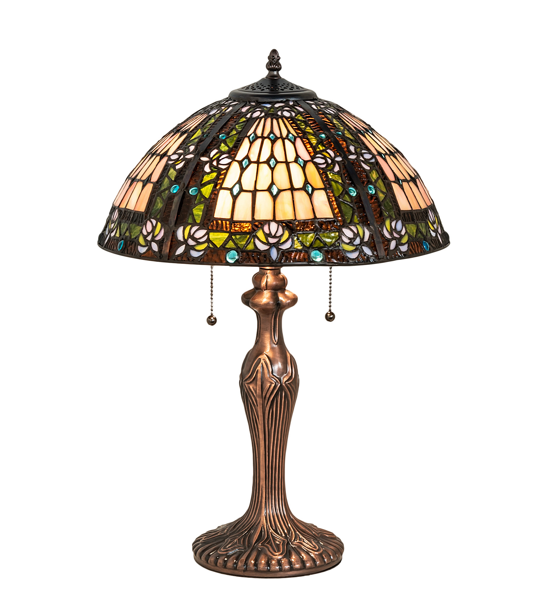 Meyda Lighting Victorian Gothic Fleur-De-Lis 22.5" Table Lamp & Reviews ...