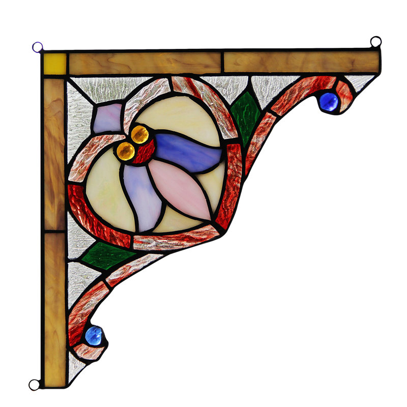 Astoria Grand Tiffany Glass Window Panel & Reviews | Wayfair