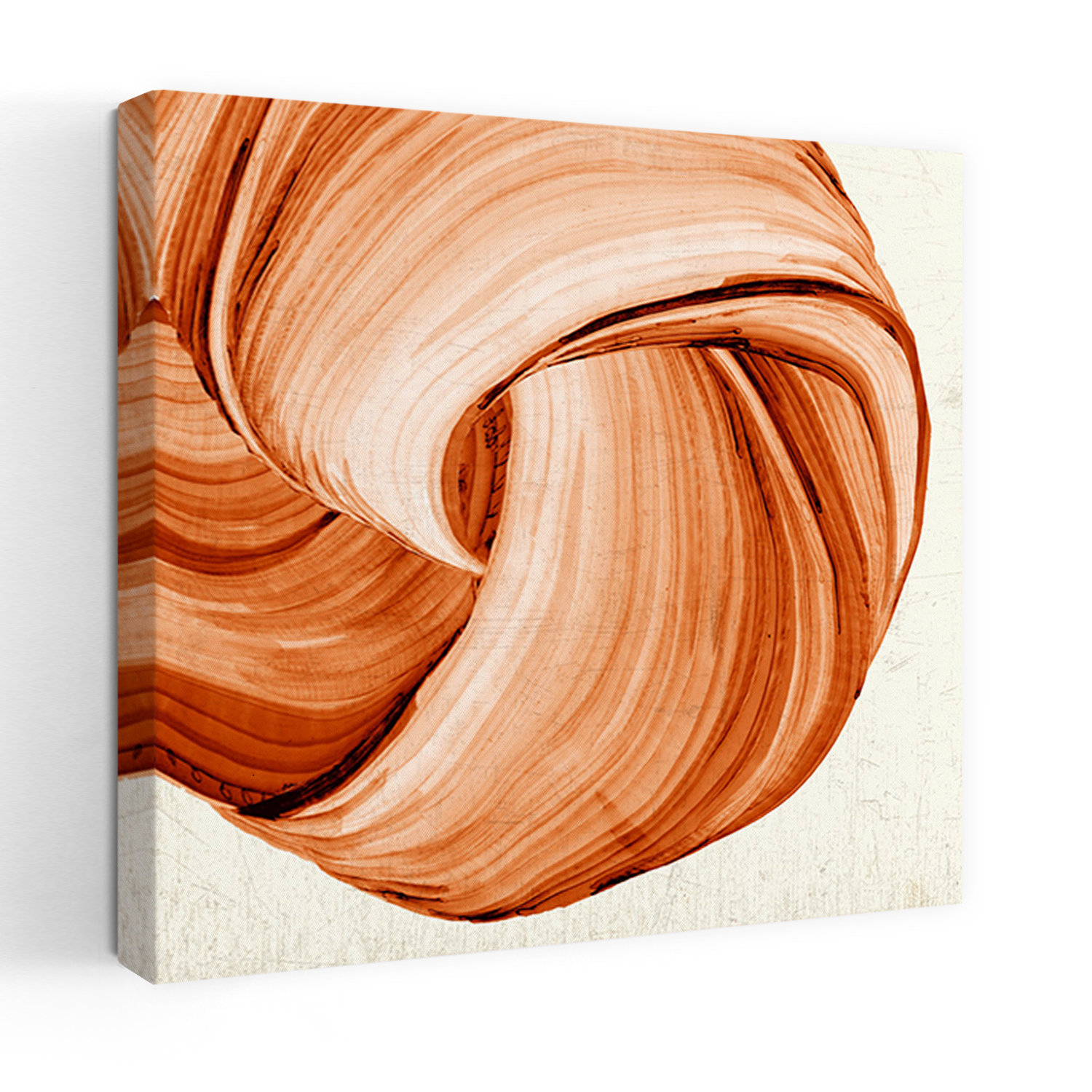 Latitude Run® Orange Tango II Abstract Contemporary Organic Art | Wayfair
