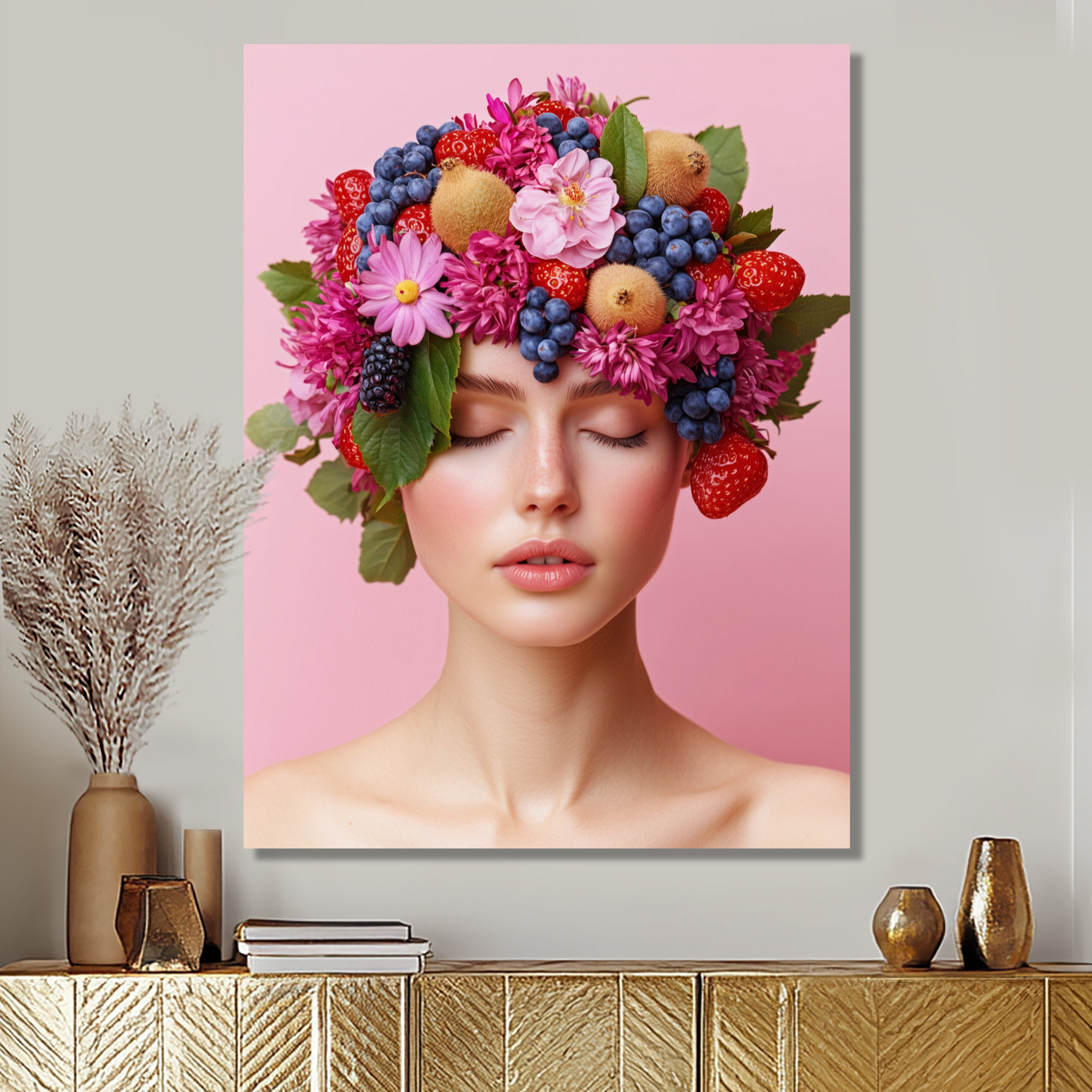 Ebern Designs Golla - Modern Metal Art Print, Woman Metal Wall Art ...