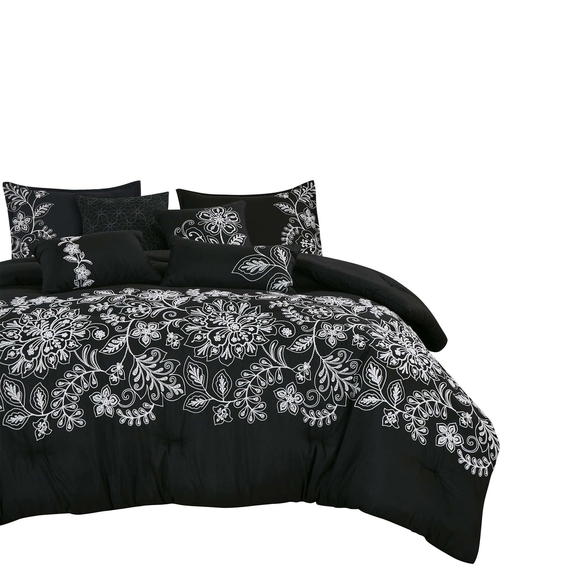 Homechoice International Group 7 Pieces Embroidered Comforter Set ...