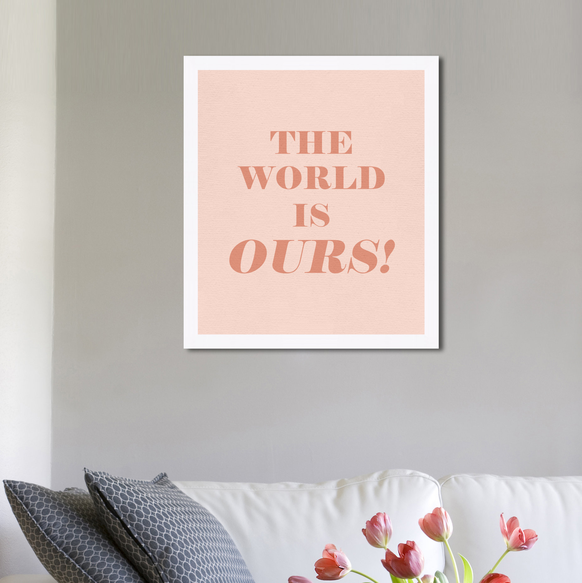 Oliver Gal Prints Feminist Movement The World is Ours - Picture Frame ...